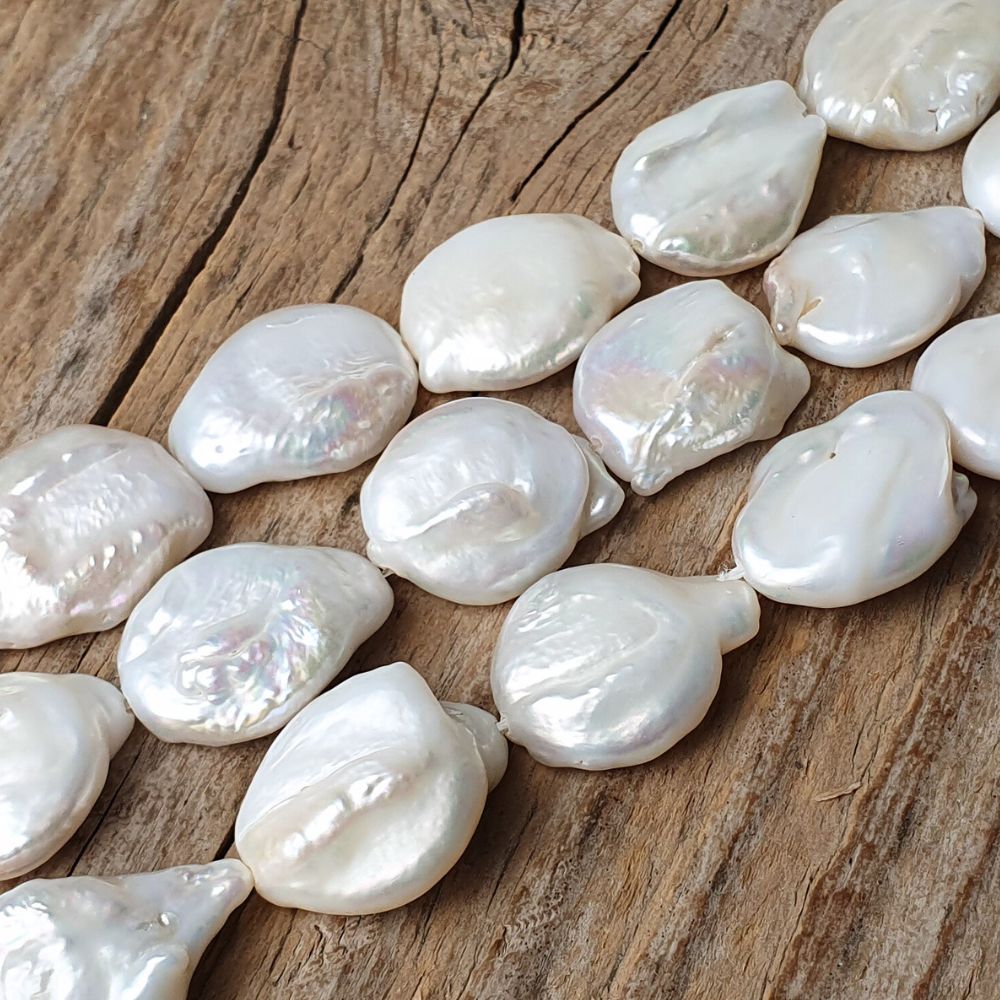 Perly říční korálky mix tvarů půlšňůra | istraka.cz - nejtřpytivější ...